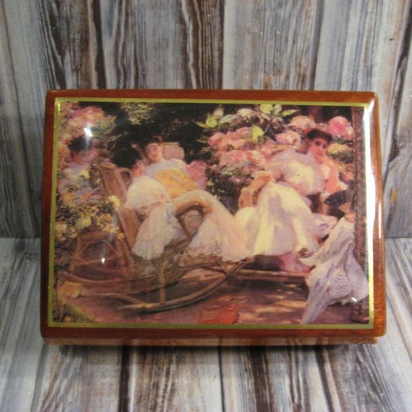 Unbranded | Accents | Victorian Ladies Footed Lacquered Wooden Music ...